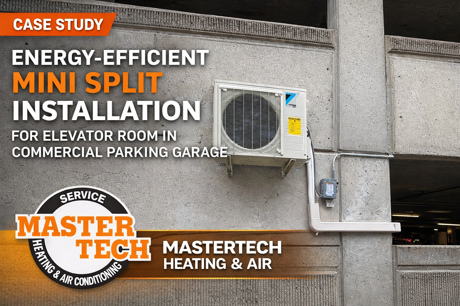 Daikin Mini Split Installation for Elevator Room | Commercial HVAC Case ...